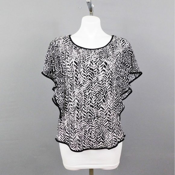 Beige by eci | Tops | Beige By Eci Women Shirt Black White L | Poshmark